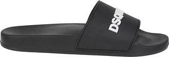 Dsquared2 Homme, Chaussures, Noir, Taille: 43 EU Logo Slides