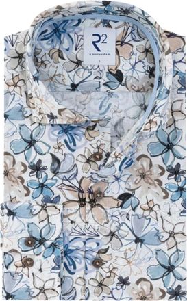 R2 Amsterdam Homme, Chemises, Multicolore, Taille: XL Long Sleeve Casual Shirt