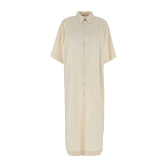 Carven Hemdkleid in Midil&auml;nge mit Satin-Finish - - Dresses - Damen - Wei&szlig; - M