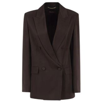 Max Mara Studio Zweireihiger Blazer - - Jackets - Damen - Braun - M
