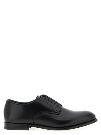 Doucal's Schwarze Kalbsleder-Oxford- und Derby-Schuhe