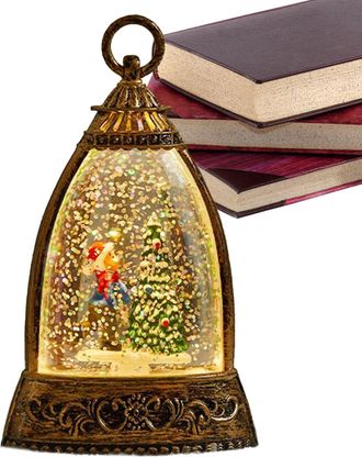 Generico Schneekugel-Taschenlampe, hell, batteriebetrieben, Nachtlicht mit Schneethematik, festliche Beleuchtung f&uuml;r Zuhause, Schlafzimmer, Schreibtisch, Hof, 