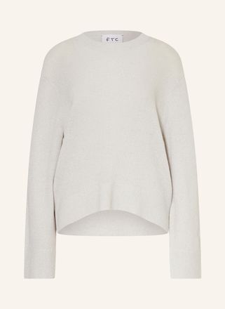 FTC Ftc Cashmere Cashmere-Pullover Mit Glitzergarn grau