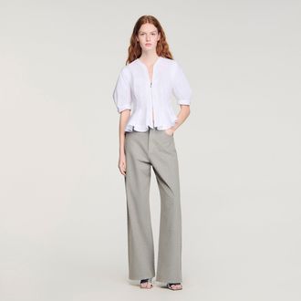 Sandro Sch&ouml;&szlig;chenhemd mit Rei&szlig;verschluss