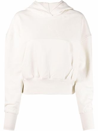 Calvin Klein Jeans hoodie en coton &agrave; logo imprim&eacute; - Tons neutres