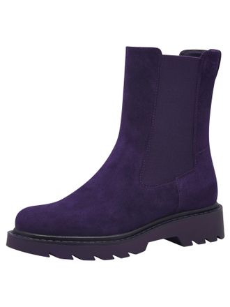 Tamaris Damen Chelsea Leder bequem; PURPLE, EU 37