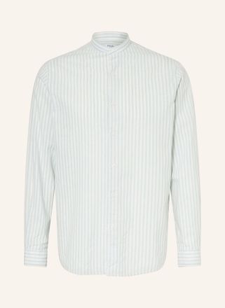 Paul Paul Hemd Comfort Fit Mit Stehkragen Und Leinen gruen
