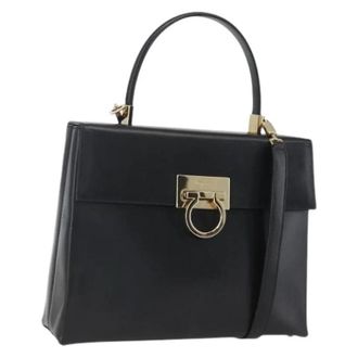 Ferragamo Pre-owned Lederhandtasche - - Pre-owned - Damen - Schwarzk - ONE SIZE