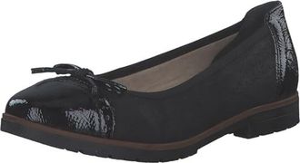 Rieker Femme 45358 Ballerines, Noir, 36 EU