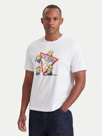 Guess T-Shirt M6YI84 K6412 Wei&szlig; Regular Fit