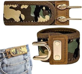 Generico Ceinture sans boucle | Clip &eacute;lastique invisible sans boucle, 2 ceintures &eacute;lastiques de taille pour travail, travail, randonn&eacute;e, camping, jeans, camouf
