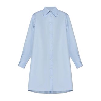 Officine Générale Femme, Robes, Bleu, Taille: 36 FR Chemise longue ample