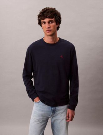 Calvin Klein Jeans Langarmshirt LS EASY MONOGRAM TEE Mit Rundhalsausschnitt, regular fit