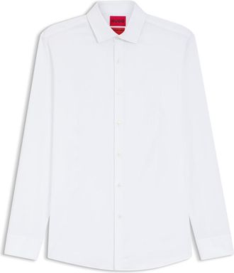 HUGO BOSS Ultraleichtes Performance-Hemd Kenno mit Viskose-Anteil, Slim Fit in