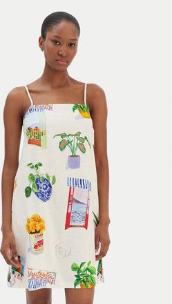 Seafolly Sommerkleid La Boca 55652-DR &Eacute;cru Regular Fit