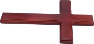 Cabilock Holz-wandkreuz Christliches Kruzifix Handpoliert Nat&uuml;rliche Maserung Religi&ouml;se Dekoration F&uuml;r Zuhause Kirche Kapelle