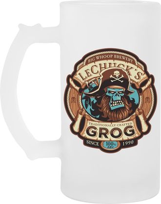 Vendax Ghost Pirate Grog Glas Bier Becher Tasse Glass Beer Mug Cup