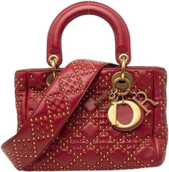 Dior Pre-owned Lady Dior Sac &agrave; main - Femme - Pre-owned - Rouge - Taille: ONE Size