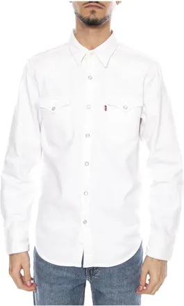 Levi's Homme, Chemises, Blanc, Taille: XL Barstow Western Standard