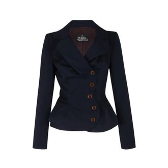 Vivienne Westwood Drunken Tailored Jacket - - Jackets - Damen - Blau - S