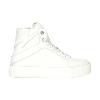 Zadig&Voltaire Zv1747 High Flash High-Top Plateau-Sneakers - - Shoes - Damen - Wei&szlig; - 37 EU
