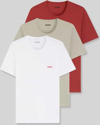HUGO BOSS Regular Fit T-Shirts aus reiner Baumwolle im 3er-Pack