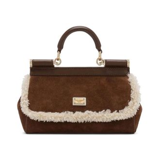 Dolce & Gabbana Femme, Sacs, Brun, Taille: ONE Size Sacs &agrave; main
