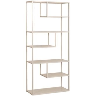 Sklum B&uuml;cherregal aus Thura-Stahl Beige Tapioca
