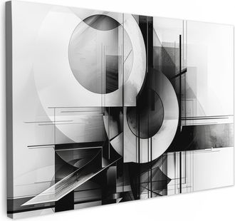 MuchoWow © Bild auf Leinwand Klein 30x20 cm Mini Schlafzimmer Bilder Badezimmer Wand Deko Wohnzimmer Moderne Wanddeko Bilderwand Geschenk Abstrakt - Kunst - Mo