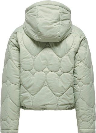 Only Steppjacke ONLTAHIA LW HEART HOOD JACKET CC OTW Kunstfaser