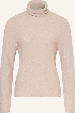 Antonelli Antonelli Firenze Rollkragenpullover Etruria Mit Pailletten beige