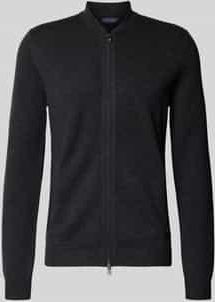 Christian Berg Slim Fit Strickjacke mit Stehkragen