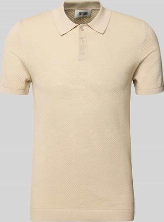 Drykorn Slim Fit Poloshirt mit Strukturmuster Modell TRITON