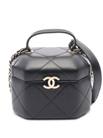 Chanel petit sac port&eacute; &eacute;paule matelass&eacute; (2021-2025) - Noir