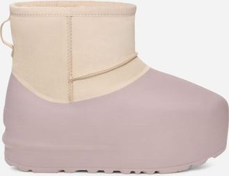 UGG Classic Mini Pumped Molded Boot für Damen in Beige, Größe Wildleder