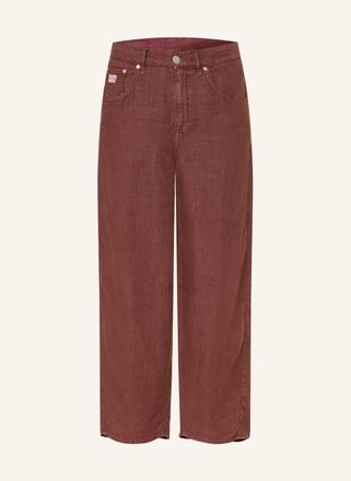 Herrlicher 7/8-Hose Barrow Mit Leinen rot