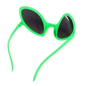 Holibanna de Soleil Fluorescentes Vertes Accessoire Costume Alien pour Fête Festival Cosplay