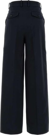 Bottega Veneta Midnightblue Exterior: Wool Cotton Pantaloni Trousers