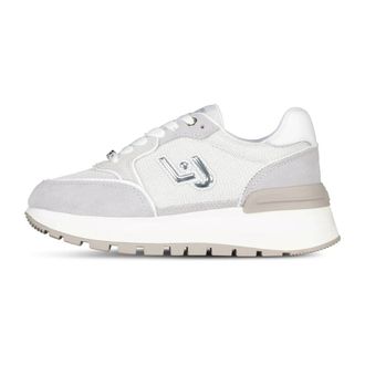 Liu Jo Silver Strass Logo Sneakers - - Shoes - Damen - Wei&szlig; - 41 EU