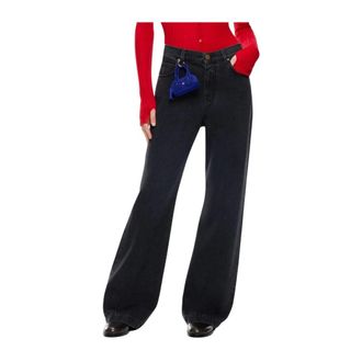 Pinko Wanda Waist Down Wide Leg - - Jeans - Damen - Schwarzk - W27