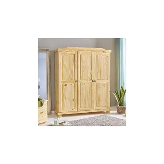 Inter Link SAS Armoire 3 portes 150 cm en pin massif - chambery