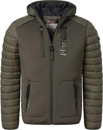 Geographical Norway IMS Production Veste dhiver matelass&eacute;e &agrave; capuche pour homme - Anorak chaud et doubl&eacute;, taille S &agrave; 7XL, pour lext&eacute;rieur, le ski, le snowboard - Veste &agrave; 