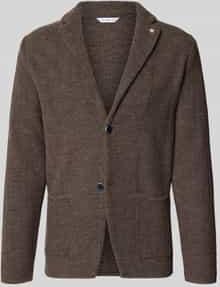 Manuel Ritz Cardigan mit Schurwoll-Anteil in Strick-Optik