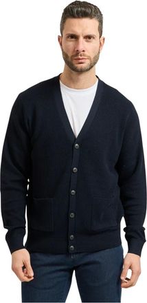 Bugatti Homme, Pulls, Bleu, Taille: S Cardigan en maille &agrave; boutons
