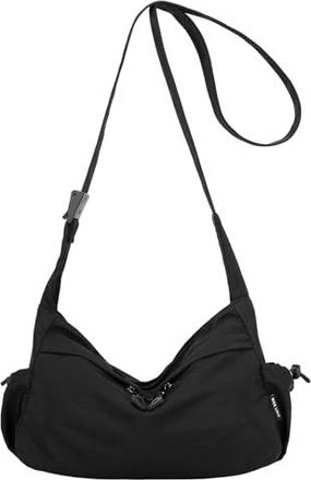 Miss Lulu Sac Banane Femme,Sac à Bandoulière en Nylon avec Sangle Réglable pour Sports et Loisirs