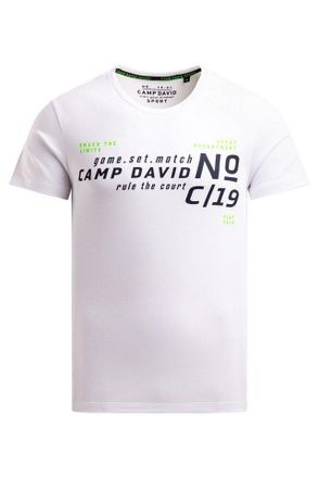 Camp David Rundhalsshirt mit reflektierenden Details