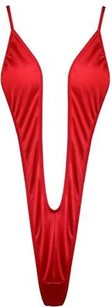 TiaoBug Nimiya Femme Maillot de Bain 1 Piece Bikini Femme Lingerie Nuit Jockstrap Ouvert Fesse Sexy Body String Plage Vacances Été Costume Natation Piscine Ma