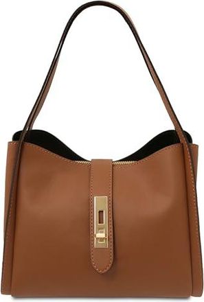 Tuscany Leather Soave - Sac à Main en Cuir Souple pour femme (Cognac)