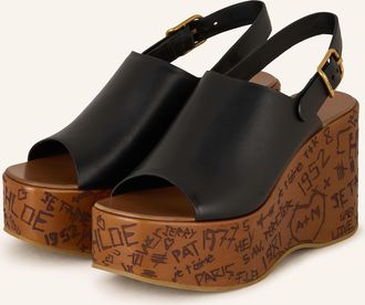 Chloé Plateau-Wedges Maxime schwarz