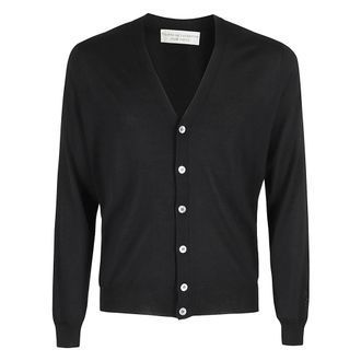 FILIPPO DE LAURENTIIS Cardigan Bottoni Merino - Homme - Pulls - Noir - Taille: L